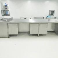 China Alkali Resistant Stainless Steel Lab Table With Sink ISO Standard Polished 60cm for sale