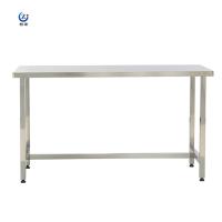 China Silver Stainless Steel Lab Bench 850mm Height Workstation Table Firm Structure for sale