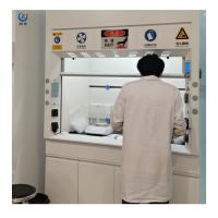 China Corrosion Resistant Steel Fume Hood Low Noise Level Phenolic Resin Table Top for sale