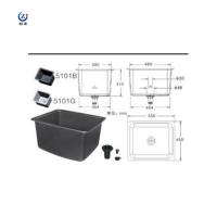 China Gooseneck Faucet Chemistry Lab Sink Rectangular Polypropylene Laboratory Accessories for sale