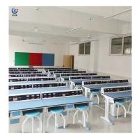 China Fixed Teacher Lab Desk Workstation Furniture Rectangle Alkali Resistant for sale