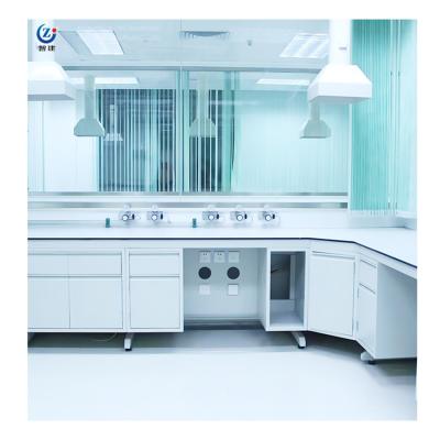China Steel Lab Wall Bench Alkali Resistant L750*W850*H850mm Customizable For Testing for sale