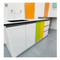 China Chemical Resistant Lab Wall Bench Length 750mm With Phenolic Resin Table Top for sale