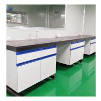 China Alkali Resistant Laboratory Wall Bench , W750*H850mm Side Lab Work Benches for sale