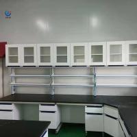 China ISO Lab Island Bench 85cm Chemical Resistant Wall Mounted Workstation for sale