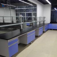 China Metal Lab Wall Bench Science Laboratory Working Table Furniture Acid Resistant for sale