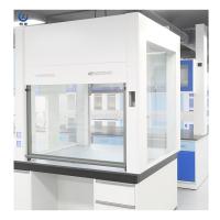 China Lab Vent Steel Fume Hood Safety With LED Lighting Anti Corrosion for sale