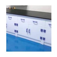 China White Polypropylene Lab Bench Laboratory Table With Epoxy Resin Table Top for sale