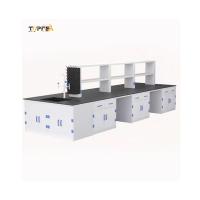 China Acid Proof Polypropylene Laboratory Bench , ISO 60cm Lab Island Bench for sale