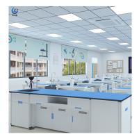 China Science Chemistry Lab Furniture Table Anti Alkali With Epoxy Resin Countertop for sale