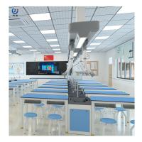China Alkali Resistant Physics Laboratory Furniture , Square Lab Bench Furniture for sale