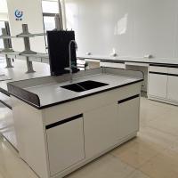 China 75x90cm Biology Lab Furniture , 4 Handles Laboratory Work Benches for sale