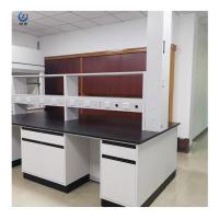 China Anti Alkali Chemistry Lab Benches , 2 Cabinets 75x90cm Lab Work Benches for sale