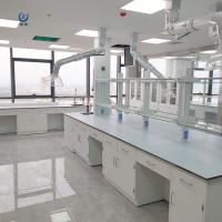 China Floor Standing Island Lab Bench , Smooth Laboratory Wall Bench Furniture for sale
