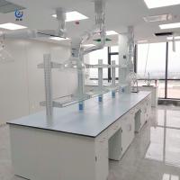 China Floor Standing Island Lab Bench , Smooth Laboratory Wall Bench Furniture for sale