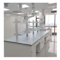 China Floor Standing Island Lab Bench , Smooth Laboratory Wall Bench Furniture for sale
