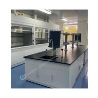 China Lab Island Bench Stainless Steel 4 Wheels 200-250Kg Load 2 Shelves 4 Handles 2 Lockers 4 Drawers for sale