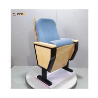 China Foldable Steel Frame Auditorium Chair Comfortable Padded Seat And Backrest for sale