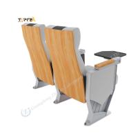 China Ergonomic Sleek Black Foldable Auditorium Chair With Armrests for sale