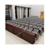 China Ergonomic Sleek Black Foldable Auditorium Chair With Armrests for sale