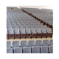 China Sleek And Modern Steel Frame Theater Chair With Armrests And Ergonomic Comfort for sale