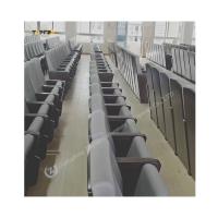 China Ergonomic Black Church Chair / Training Chair With Armrests Heavy Duty Construction Foldable Design for sale