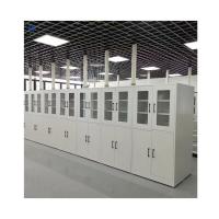 China Assembled Steel Lab Furniture Storage Cabinet With Reinforced Doors And Vented Adjustable Shelves for sale