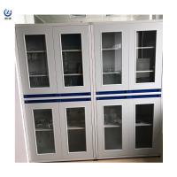China Reinforced Steel 3-Tier Lab Storage Cabinet With Adjustable Shelves for sale