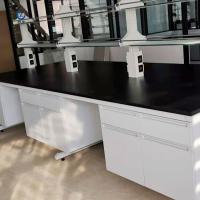 China Modern White Lab Wall Bench High Durability for sale