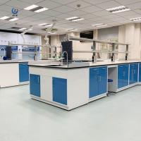 China Steel Wooden Wall Mounted Lab Bench With Easy Installation for sale