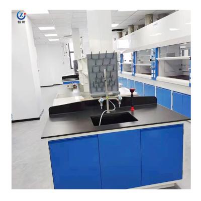 China Customized All Steel Lab Island Bench With Adjustable Shelves And Doors for sale