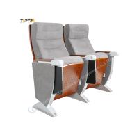 China Padded Foldable Auditorium Chair With Armrests for sale