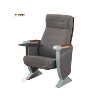 China Heavy Duty Steel Frame Auditorium Fold Chair With Fabric Seat And Backrest for sale