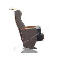 China Heavy Duty Steel Frame Auditorium Fold Chair With Fabric Seat And Backrest for sale