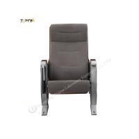 China Heavy Duty Steel Frame Auditorium Fold Chair With Fabric Seat And Backrest for sale