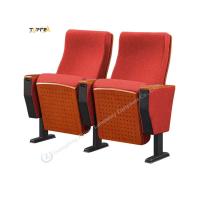 China Black Padded Auditorium Folding Chair Individually Packaged For Easy Handling for sale