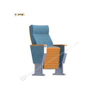 China Sturdy Foldable Auditorium Chair With Steel Frame And Fabric Upholstery for sale