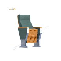 China Sturdy Foldable Auditorium Chair With Steel Frame And Fabric Upholstery for sale