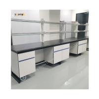 China Customizable Lab Bench / Laboratory Island Bench With White Finish And Load Capacity for sale