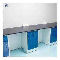 China Educational Institutions Modern Laboratory Wall Bench With Wall-mounted Structure for sale