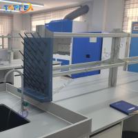 China 200-250 Kg Load Capacity Customized Number Of Drawers Lab Island Bench With Customized Handles for sale