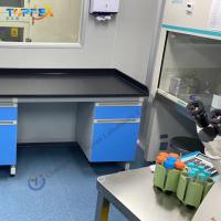 China Marble Table Top Wall-mounted Lab Wall Bench For Modern And Functional Lab Design for sale