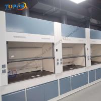 China Chemical Hazard Protection Steel Fume Hood with High Airflow LED Lighting and Optional Fan for sale
