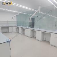 China Easy Installation Wall-Mounted Laboratory Bench In Grey For Durable Construction for sale