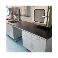 China Organize Your Laboratory with Cupboard-Equipped Lab Work Benches in White Black or Grey for sale