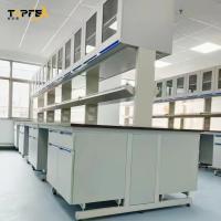 China SS304 White Lab Island Bench with Customized Length 1500*850mm for sale