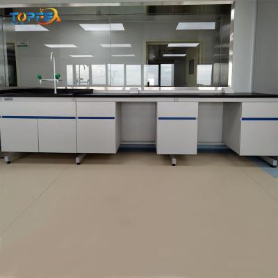 China Modern White Lab Wall Bench The Perfect Solution for Testing for sale