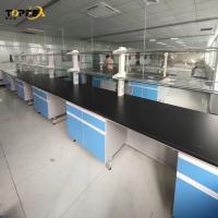 China Multi-Functional Laboratory Furniture Table with Cupboard and Accessories for sale