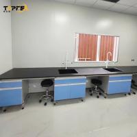 China Multi-Functional Laboratory Furniture Table with Cupboard and Accessories for sale