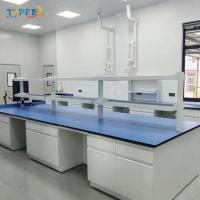 China Customized Length Lab Island Bench 1500*850mm with 200-250 Kg Load Capacity and Customized Number of Cabinets for sale